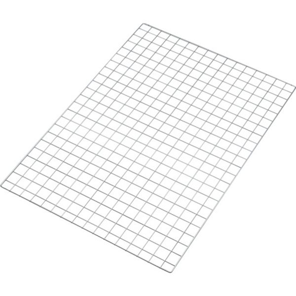 ・背面のこぼれ止め用。・品名：ステンレス棚用オプション　バックネット　800×539・間口(mm)：539・高さ(mm)：800・適合枚数間口600：1・適合枚数間口1200：2・摘要：間口600用・実寸間口：539mm・実寸高さ：800m...
