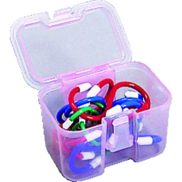 ・ベルトに簡単装着可能なベルトクリップ付で片手でフタが開けます。・中身が見えるタイプです。・フタは取り外し可能です。・色：ピンク・外形寸法(mm)間口：90・外形寸法(mm)奥行：68・外形寸法(mm)高さ：55・有効内寸(mm)間口：76...