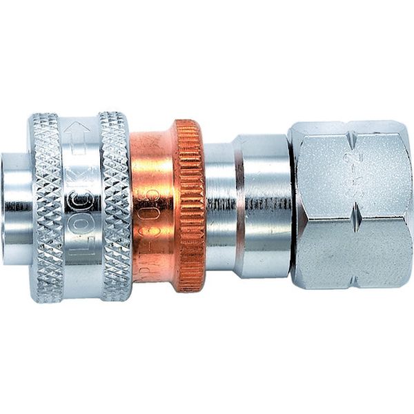 ・ガス溶断用専用カプラジョイントです。・溶断用酸素・アセチレン調整器や切断器に取り付けられます。・二重安全ロック方式です。・ワンタッチロック方式です。・二重安全シール機構です。・適合流体：アセチレン・接続サイズ：M16-1.5左・用途：調整...