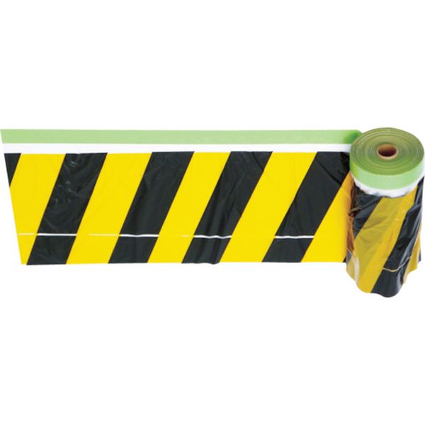 ・フィルム部分に安全標示を印刷しているため、簡単に注意喚起・区域管理ができます。・ガードバーなどに取り付けて区域管理に。・壁面などに貼付して注意喚起に。・表示内容：黄/黒・幅(mm)：200・長さ(m)：20・厚さ(mm)：0.29・粘着力...