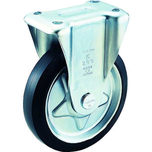 ・自在旋回部は、ダブルベアリングを採用し、なめらかな回転を実現しています。・車輪回転部はラジアルベアリング入りで耐久性に優れています。・スチールホイールは、デザイン性も良く特徴のある星マークの形をしています。・運搬台車等取付用・車輪径D(m...