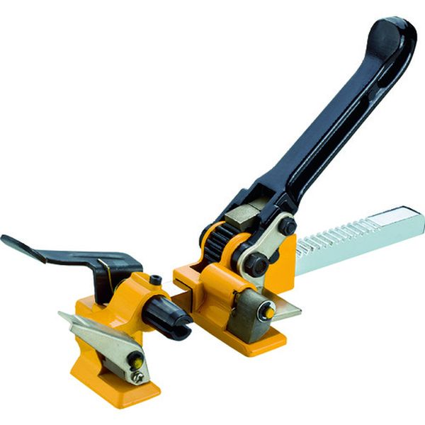 ・PPバンド使用が可能です。・前頭部にカッターが付いており、作業後のバンドの余りを切断できて便利です。・適合バンド幅(mm)：9〜19・適合バンド：PPバンド・バンド厚さ(mm)：0.7・全長(mm)：320・本体:鉄・ハンドル:アルミ・封...