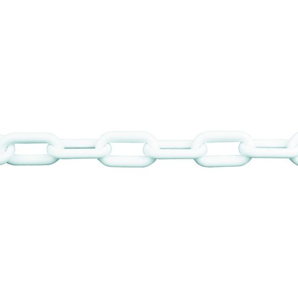 ・短尺タイプのプラスチックチェーンです。・別売のチェーンジョイントを用いることで延長も可能です。・進入禁止区間の仕切りや、駐車場内での区画整理、人の誘導など。・色：ホワイト・径(mm)：6・長さ(m)：2・ポリエチレン(PE)・生産国 台湾...