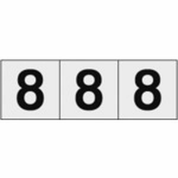 ・屋内外使用可能です。・番号管理に便利です。・表示内容：黒文字　数字「8」・取付仕様：粘着シール・縦(mm)：30・横(mm)：30・色：透明・文字高：20mm・透明地・黒数字・塩化ビニール(PVC)・貼り付ける面のゴミ・油等を拭きとってく...