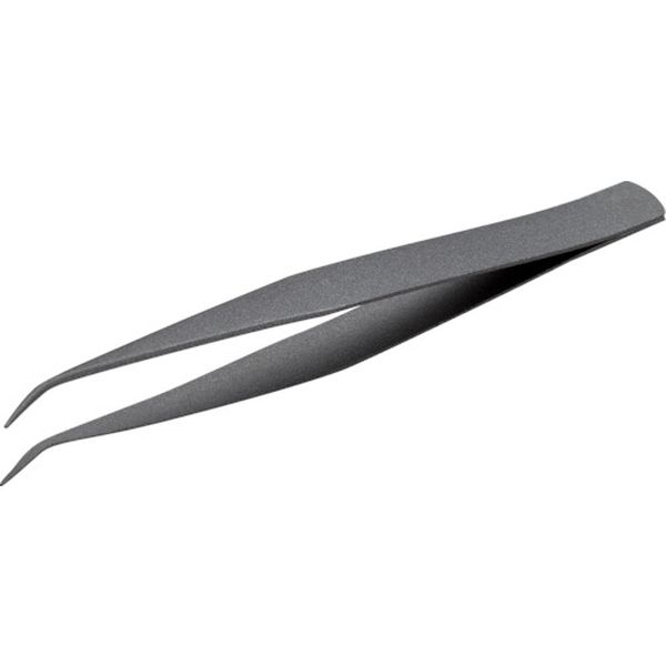 ・非粘着加工のためヤニやのりがつかず、またついてもとりやすく便利です。・ヤニやのりのついている小物を取る際に。・シール貼り作業などに。・全長(mm)：125・幅(mm)：10・先端：先曲型・ステンレス(SUS430)・ESD対策仕様品ではあ...