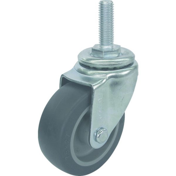 ・走行音が静かで、床にスリップ痕が付きません。・床面を汚しません。・床面に跡が付きにくい材質です。・騒音を嫌う環境での運搬用に。・車輪径D(mm)：100・タイプ：自在式・許容荷重(daN)：50・許容荷重(kgf)：51・車輪幅(mm)：...