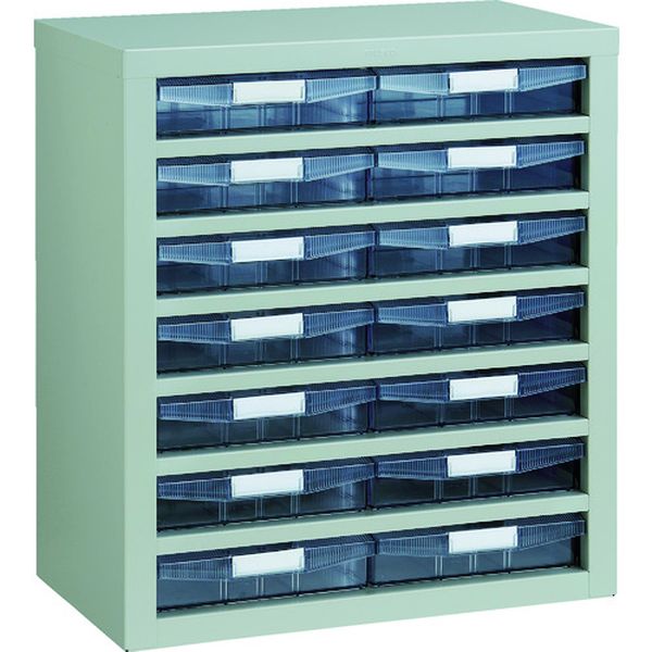 ・引き出しは透明タイプとネオグレータイプがあり用途に合わせて選べます。・横型タイプの部品管理ケースです。・奥行が307mmなので、作業台に置いて使用しても、作業面が広く取れます。・間口(mm)：553・奥行(mm)：307・高さ(mm)：6...