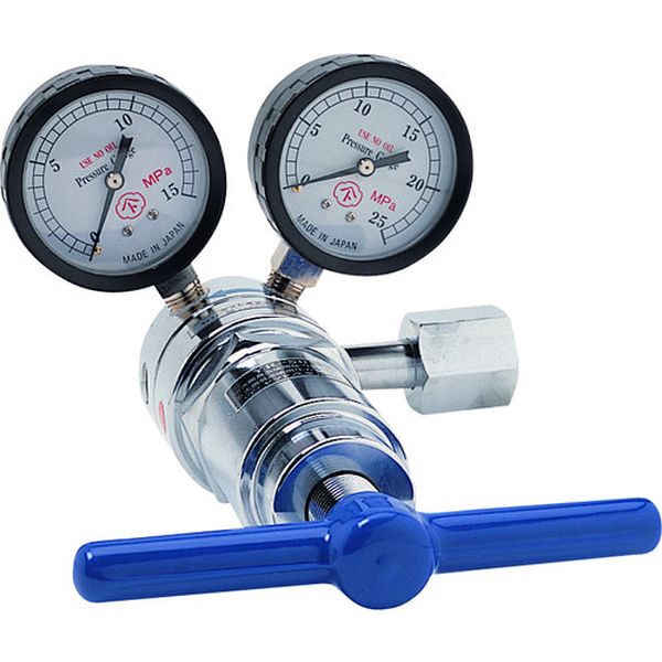 ・使用圧力が高い調整器です。・全真鍮製で安全設計です。・出口側にニードル弁付です(YR-70V)。・使用圧力0.99MPaまで使用可能です(YR-70V)。・窒素ガス用調整器。・流体：窒素・1次側使用圧力(MPa)：4〜15・2次側使用圧力...