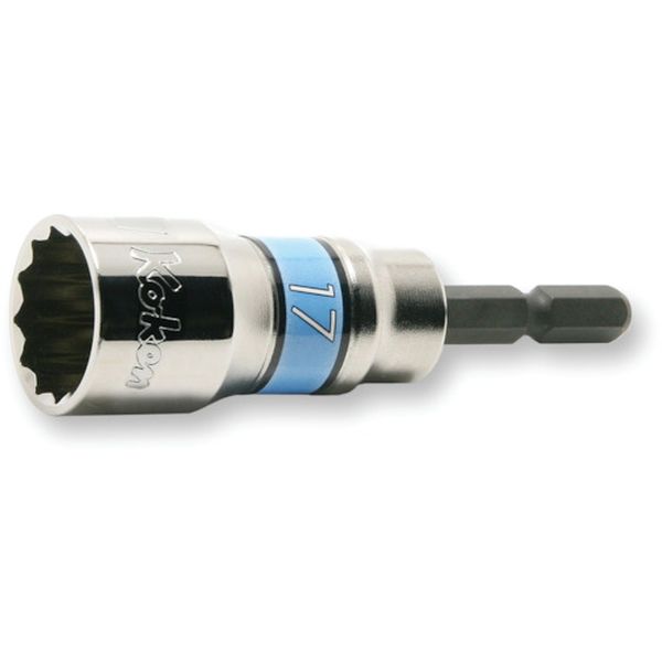 ・新開発の超高耐久シャンクを採用しています。・作業性の良い12角開口です。・軽量設計です。・はめ合わせがしやすく、ボルト/ナットの角を傷めにくい12角開口です。・対辺寸法(mm)：22・軸寸法(mm)：6.35・全長(mm)：77・ボルト受...