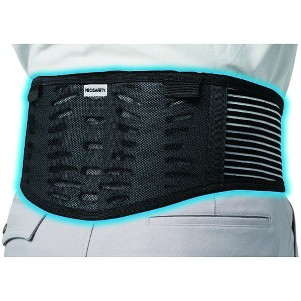 ・背面の立体形状EVAにより、働く人の腰にピッタリフィットします。・通気性のあるメッシュ生地により、蒸れにくく快適です。・腹部のゴムの幅を狭くしているため、窮屈に感じず、快適に仕事がはかどります。・色：ブラック・サイズ：L・ウエスト(cm)...