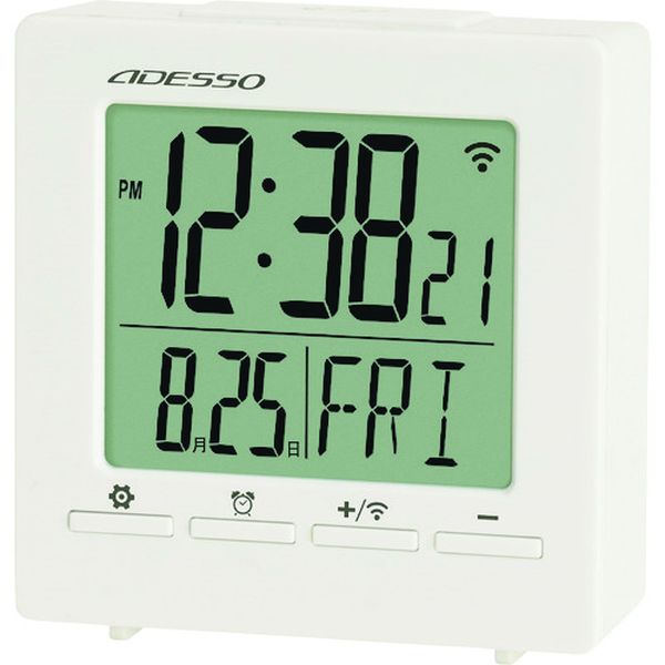 ・コンパクトで持ち運びにも便利な目覚まし電波時計です。・色：白・幅(mm)：75・奥行(mm)：25・高さ(mm)：72・電源：単4マンガン乾電池×2本(付属)・電池寿命：約1年(納品時はモニター電池を使用)・電源(V)：単4マンガン乾電池...