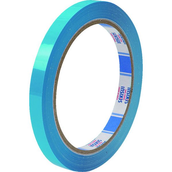 ・耐水性の高いシーリング用テープです。・袋物の口止め、封緘に。・色：ソラ・幅(mm)：9・長さ(m)：50・厚さ(mm)：0.058・適合機種：バッグシーラー No.20・粘着力：3N/10mm(306g/10mm)・基材：ポリエチレンテレ...