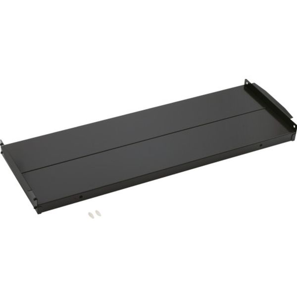 ・棚1段分(棚板と棚受け2本)のセット品です。・軽量ボルトレス棚TSUG100型用追加棚板。・間口(mm)：900・奥行(mm)：450・高さ(mm)：32・色：ブラック・均等積載量：100kg/段・棚板は30ミリピッチで追加可能・棚板は奥...