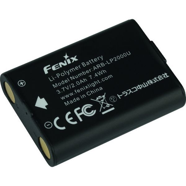 ・FENIXブランド充電式LEDライトの充電池です。・外径(mm)：37・全長(mm)：51・幅(mm)：12・容量：2000・電圧(V)：3.7・適合機種：WT20R・FenixのLEDライトWT20R専用・容量5200mAh・500回充...