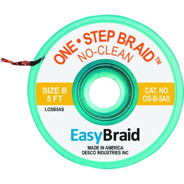 ・プリント基板やコンピューター、携帯電話などの電子機器の基板の修理・修正に使用します。・基板上の部品やパッドからハンダを簡単に吸取れます。・良質な銅素線が編み込まれているので、わずかな使用量で吸取れます。・きれいな非酸化銅ワイヤー製で、緻密...