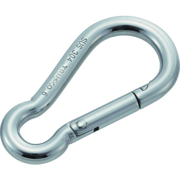 ・スタンダードなスプリングフックです。・チェーン・ワイヤ・ロープなどの連結や、端末の金具のジョイントに。・連結金具として。・使用荷重(kN)：0.29・D(mm)：4・L(mm)：40・S(mm)：6・W(mm)：20・d1(mm)：4.5...