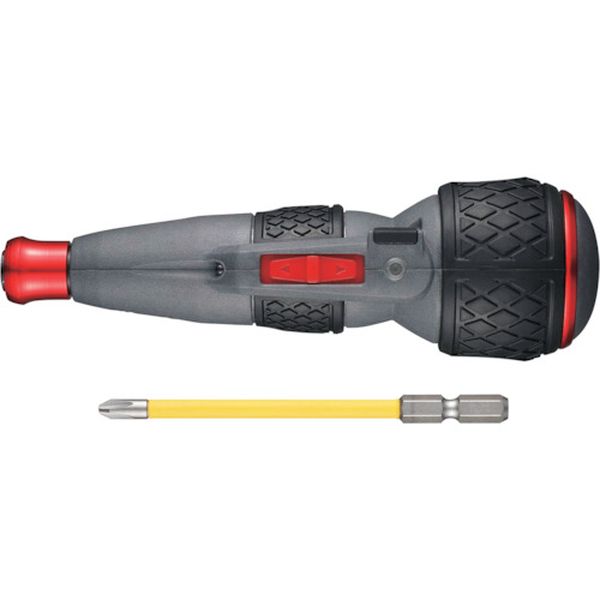 ・LEDライトは使用後も5秒間光るディレイ仕様です。・両頭・片頭ビットが使えるアルミスリーブチャックです。・軽い力で正転・逆転が操作できるスライドスイッチ操作です。・電ドラボール(220USB)の4倍速いです。・着座時の反動が少なく、指だけ...