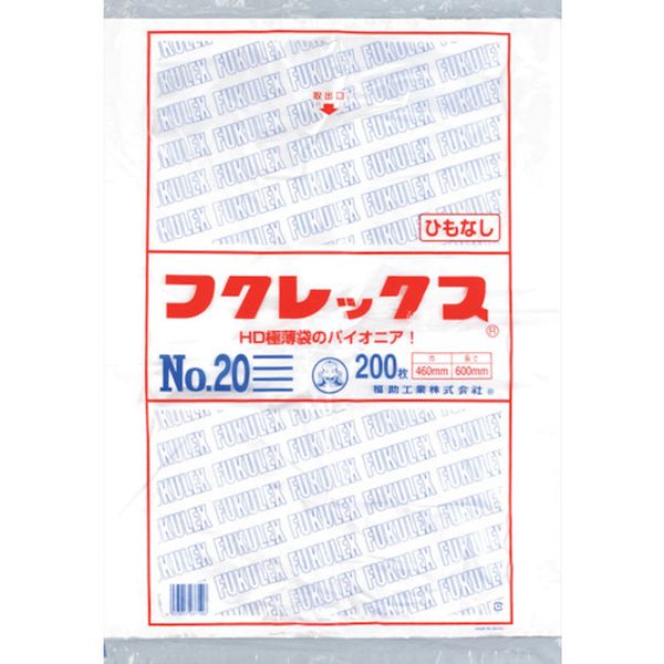 ・薄くても開口性に優れています。・色：半透明・縦(mm)：600・横(mm)：460・厚さ(mm)：0.013・食品衛生法適合品・高密度ポリエチレン(HDPE)・生産国 日本・JANコード 4977017037106・質量 1363g・コー...