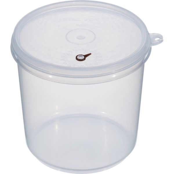 ・留具やパッキンを使わない簡易密閉容器です。・フタには便利な日付メモリー付です。・半透明なので中身が何か分かります。・容量(L)：1.5・高さ(mm)：139・外径(mm)：145・耐熱温度(本体)：-20〜110℃、(フタ)：-20〜60...