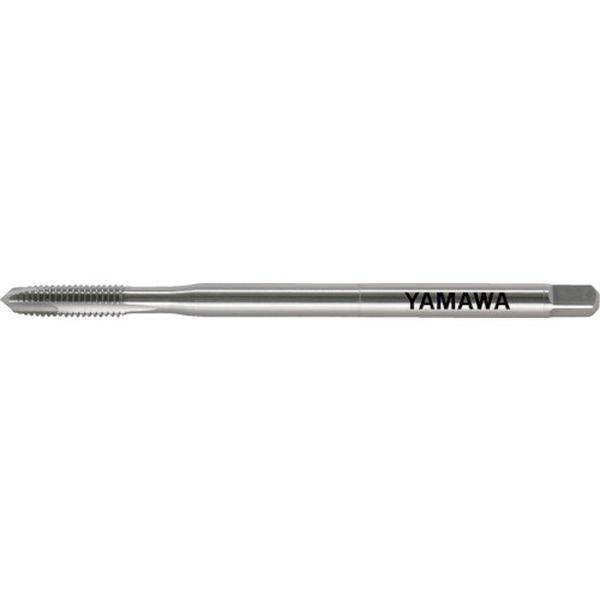 ・深穴のねじ加工に適した通り穴用のロングポイントタップです。・通り穴加工用。・被削材：中炭素鋼、高炭素鋼。・精度：P2・精度表記：P級・呼び寸法：M5・ピッチ(mm)：0.8・ねじ長さ(mm)：13・全長(mm)：100・シャンク径(mm)...