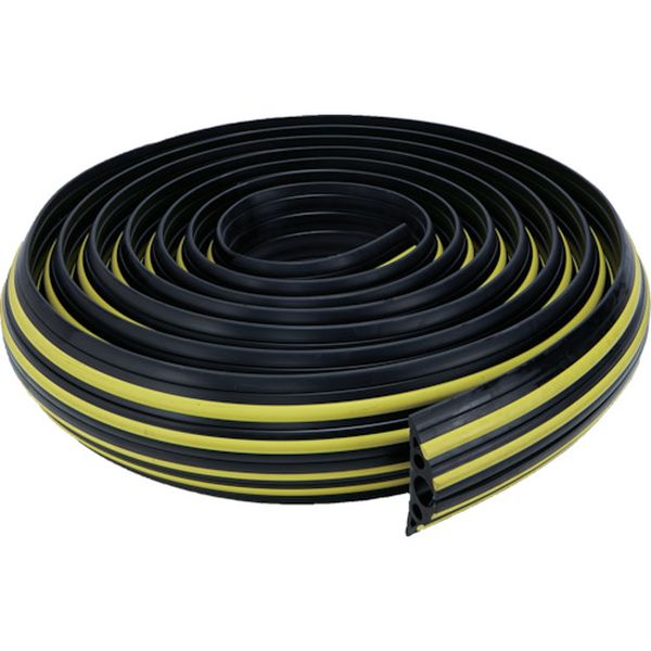 ・屋外での使用が可能で車両通行も可能なケーブルプロテクタです。・可視安全対策用の黄色警告ラインで安全性が高いです。・重量感があり、ズレにくく巻き癖が付きにくい商品です。・軟質でカットしやすく長さの調整が容易です。・屋内外の建設現場や作業場の...