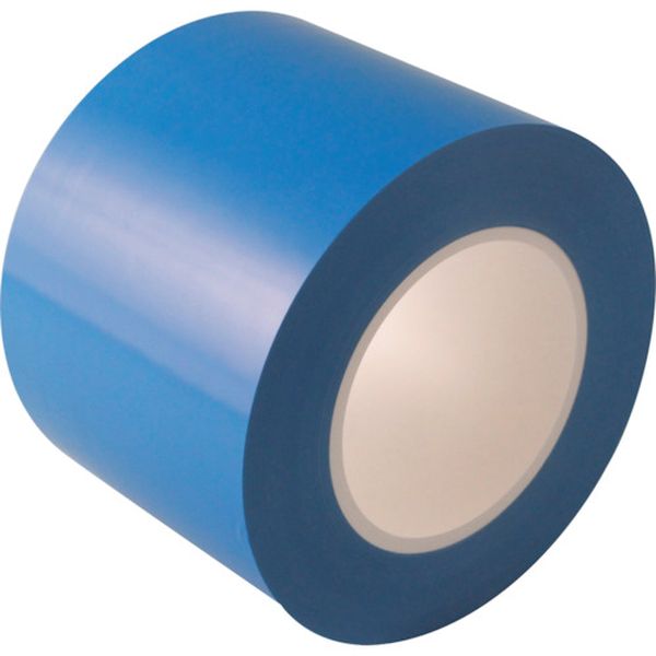 ・環境に優しいポリオレフィンフィルム仕様です。・芯にポリエチレン(PE)を使用しているため発じんしません。・屋内用。・クリーンルーム内の区画表示に。・色：ブルー・幅(mm)：100・長さ(m)：50・厚さ(mm)：0.16・粘着力：12N/...