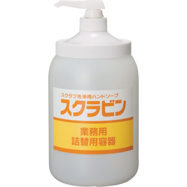 ・スクラブ洗浄用ハンドソープ「スクラビン」の専用詰替ボトルです。・タイプ：詰替用・卓上型・空容器・薬液は別売です。・生産国 日本・JANコード 4973512231100・質量 145g・コード：816-2735 ・品目：231102311...