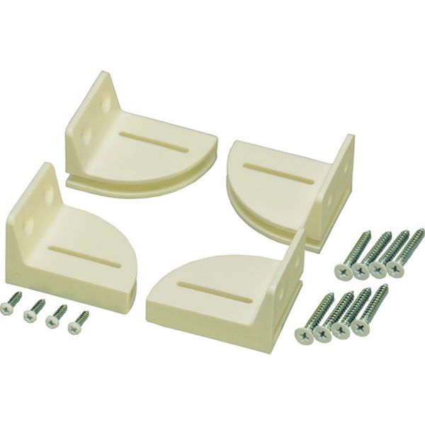 ・ボードやメッシュパネルなどを柱などに固定します。・用途にあわせて色々と使用できます。・6mm厚までのボードの固定に。・パーテーションなどに。・ディスプレイ・装飾・空間演出に。・色：ホワイト・幅(mm)：50・奥行(mm)：32・高さ(mm...