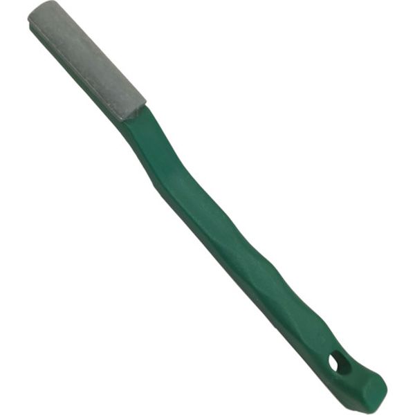 ・C砥粒を接着した、手軽に使えるハンディタイプです。・#180〜#1000までの7種類の粒度をラインナップしました。・粒度によって色分けしてあり、使いやすいです。・ドリル・バイト・カッター・包丁・ハサミ等、焼入鋼の再研磨後の刃先修正(刃止め...