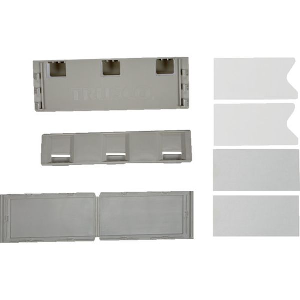 ・トラスコスチール製ボルトレス棚(М1〜М5およびTSUG、TUG型)のビーム(前後桿)に差し込むだけです。・トラスコスチール製ボルトレス棚(М1〜М5およびTSUG、TUG型)のビーム(前後桿)に差し込むだけの見出しサインです。・間口(m...