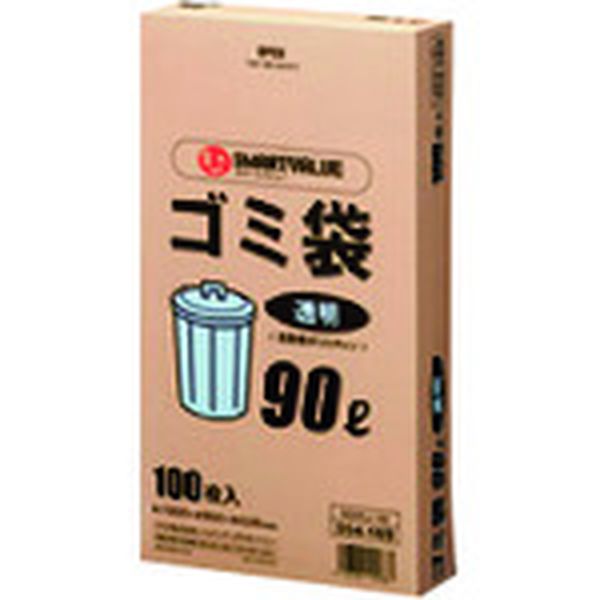 ・透明のゴミ袋です。・上から1枚ずつ取り出せます。・縦(mm)：1000・横(mm)：900・厚さ(mm)：0.05・容量(L)：90・色：透明・規格：90L・厚：0.05mm・手触り：ツルツルタイプ・規格：90L・厚：0.05mm・低密度...