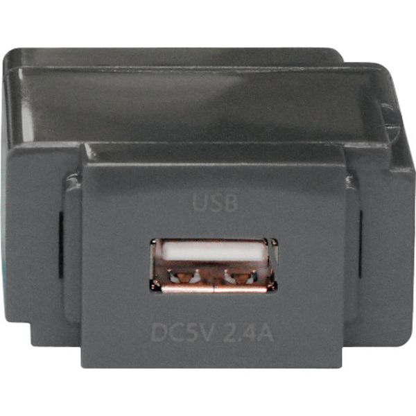 ・フルカラー取付枠に取り付け可能な給電用USBコンセントです。・定格：AC100V・幅(mm)：44・長さ(mm)：50.6・厚さ(mm)：22.7・色：グレー・タイプ：A・AC100V　50/60Hz・H-VFF0.75SQ黒150mm先...