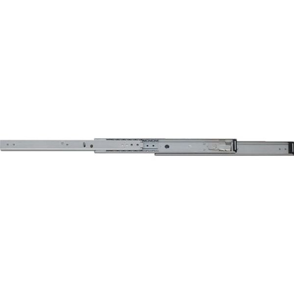 ・3メンバーのスライドレールです。・全長が12inch(304.8mm)から20inch(508.0mm)まであります。　　・スライドレール全開時にインナーレールを引抜くことができます。　・オーバートラベル：トラベルがレングスに比べて長いレ...