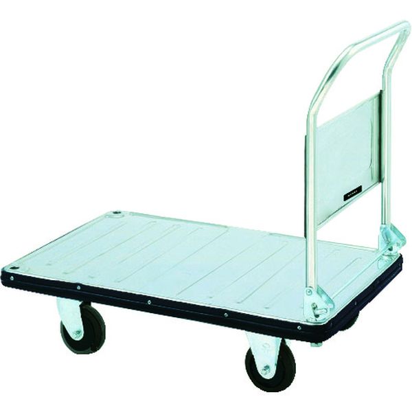 ・ハンドル、銘板、荷台部分にSUS304を使用したサビに強い台車です。・独自の車体構造で、縦方向の梁・横方向の絞りで強度・耐久性に優れています。・均等荷重(kg)：300・長さ(mm)：900・幅(mm)：600・高さ(mm)：218・ハン...