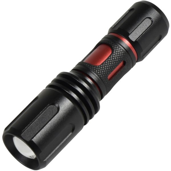 ・単3乾電池式LEDライトです。・ワイドからスポットまで無段階フォーカスとHIGH/LOW切替ができます。・明るさ(lm)：140・外径(mm)：27・全長(mm)：104・電源(V)：単3アルカリ乾電池×1本・最大点灯時間(h)：スポット...