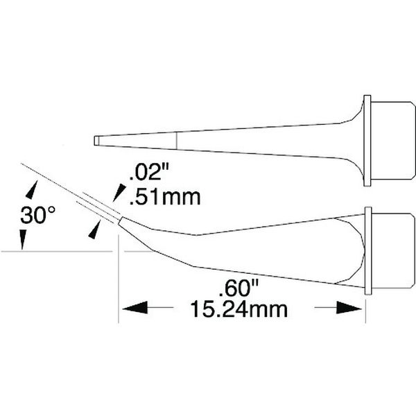 ・MXシリーズ用チップカートリッジです。・ヒーター温度496℃　H型　0.5mm x 15.24mm　30°曲がり・生産国 アメリカ・質量 6g・コード：147-5508 ・品目：SMTC8172SMTC-8172楽天 JP店