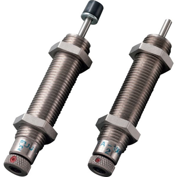 ・調整式ショックアブソーバで幅広い使用条件に対応が可能です。・吸収特性の調整が可能です。・オリフィス面積を微調整できます。・ショックアブソーバは一部型式を除き、外部ストッパ無しで作動させますと、ボトミングによる母機破損の可能性があります。外...