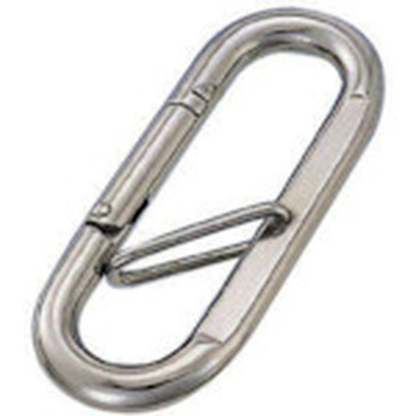 ・チェーンの端末金具などに、ワンタッチで付け外しができます。・ハズレ止め付ですので、安心です。・チェーン・ワイヤ・ロープなどの連結や、端末の金具のジョイントに使用。・使用荷重(kN)：1.18・D(mm)：8・L(mm)：74・S(mm)：...