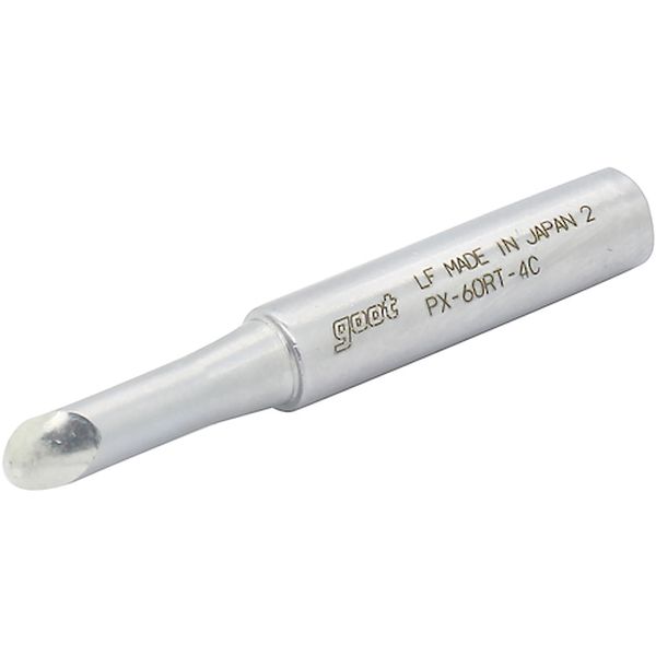 ・こて先径(mm)：φ4・RX-701/711AS、PX-501/601、CXR-31/41用ヒーターパイプ・生産国 日本・JANコード 4975205562720・質量 5.800g・コード：468-7108 ・品目：PX60RT4CPX...