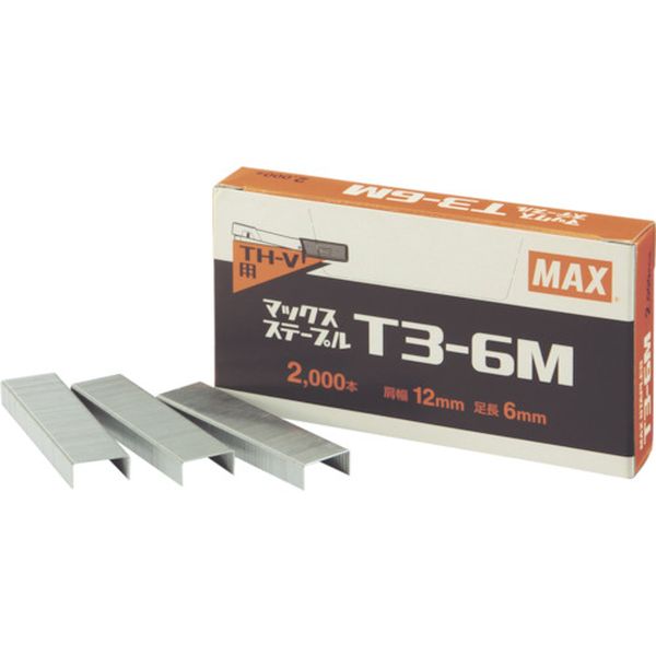 ・T3ステープルです。・ハンマタッカ・ガンタッカ・バッテリタッカなどに。・各種シート留め。・見切り材留め。・断熱材留め。・アスファルトフェルト留め。・布・薄ベニヤ留め。・線径(mm)：幅0.7×厚さ0.5、幅13、長さ6・本体：鉄・生産国 ...