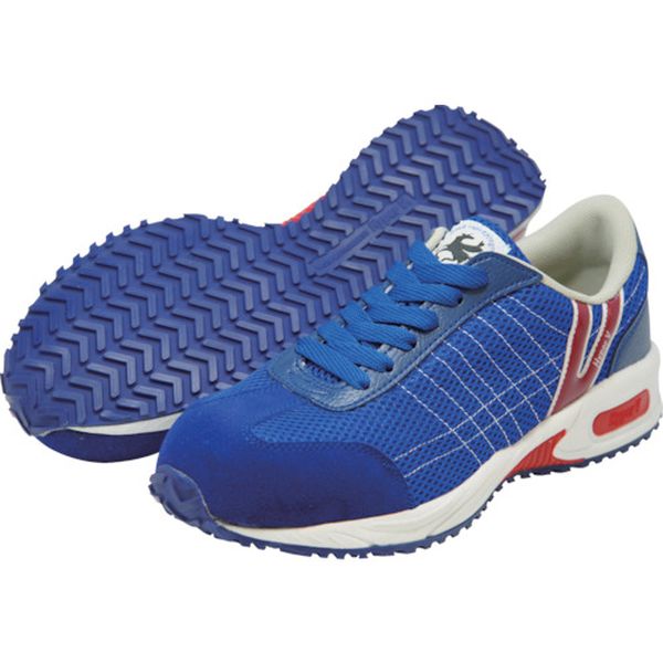 ・つま先ワイドで履き心地良好です。・インソールは通気穴付で蒸れにくく、抗菌防臭加工を施しているので快適です。・耐滑性(グリップ力)区分5に適合しています。・水・油などのある床面で滑りにくいです。・建設業。・運送業。・寸法(cm)：26.5・...