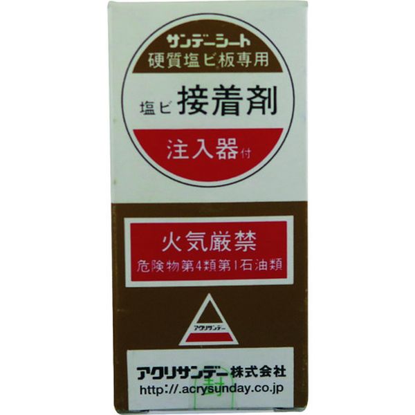 ・硬質塩ビ同士の接着に。・色：透明・容量(ml)：25・テトラヒドロフラン・針、注入器・吸入したり、目に入らないように取り扱いに注意してください。・生産国 日本・JANコード 4953463131506・質量 80g・コード：197-160...