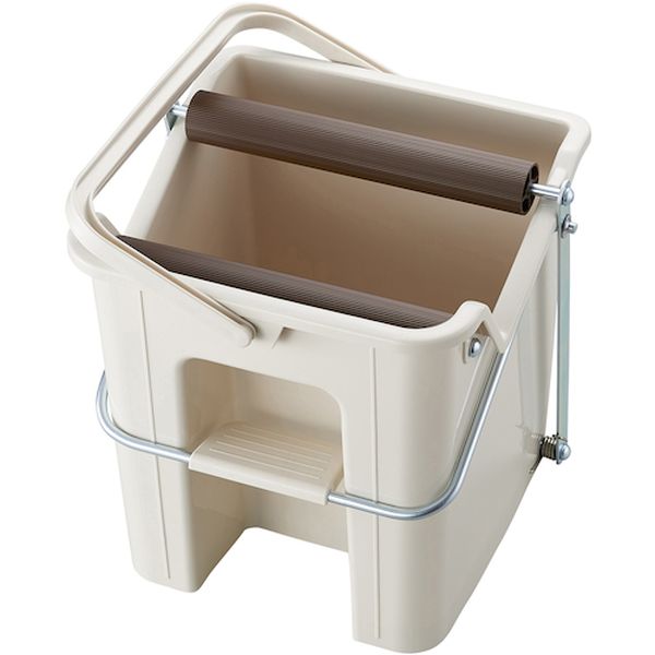 ・手を濡らさずらくらく絞れます。・ご家庭用モップ絞り機・幅(mm)：314・奥行(mm)：318・高さ(mm)：324・ご家庭用・希釈用目盛り付き・取手：ポリプロピレン・タンク：ポリプロピレン・ローラー：PVC・ペダル：ポリプロピレン・シャ...