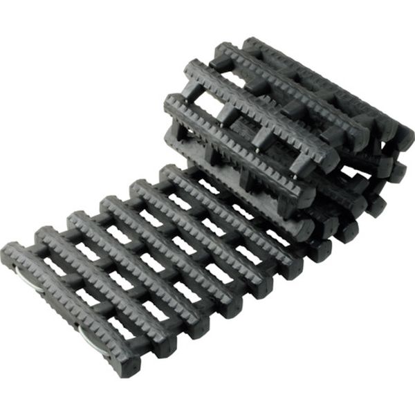 ・雪道や泥などで車輌がスタックした際に、脱出をサポートするラダーレールです。・駆動するタイヤの下に潜らせることで、接地抵抗を増やします。・ロール状に巻くことができ、収納の際も場所を取りません。・丈夫なワイヤーが通ったラバータイプで、プラスチ...