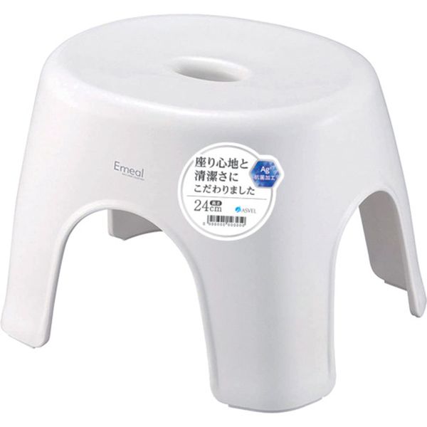 ・座り心地と清潔さにこだわりました。・色：ホワイト・幅(mm)：324・奥行(mm)：268・高さ(mm)：241・ポリプロピレン・踏み台として使用しないで下さい。・生産国 中国・JANコード 4974908530180・質量 719g・コ...