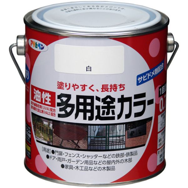 ・酸性雨・塩害・排気ガスに強い塗料です。・強力サビドメ剤配合で、鉄部をサビから守ります。・屋内外の木部・鉄部・トタン屋根やトタンベイ(一部のトタンを除く)・色：グレー・容量(L)：0.7・塗布面積：4.5〜7［［M2］］・4〜6時間(夏期)...