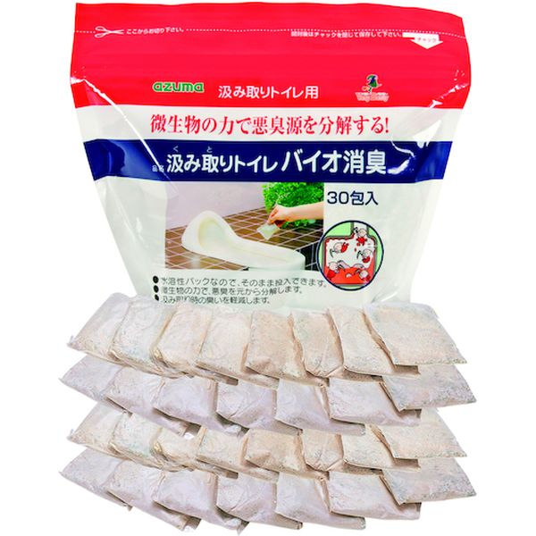 ・汲み取りトイレのイヤな臭いを自然の力で解消・汲み取りトイレに・内容量(g)：20×30包入・鉄・ケイ酸・微生物・培養基材・生産国 日本・JANコード 4970190641337・質量 600g・コード：631-1435 ・品目：64133...