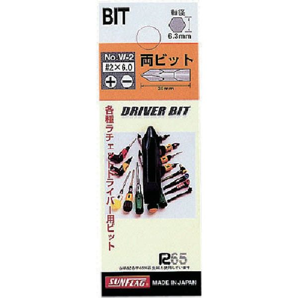 ・差し替えドライバー・ラチェットドライバー用の替えビットとしてご使用下さい。・差し替えドライバー・ラチェットドライバー用の替えビットとしてご使用下さい。・シャンク径(mm)：6.35・サイズ(mm)：＃1×30・台紙サイズ(mm)：115×...