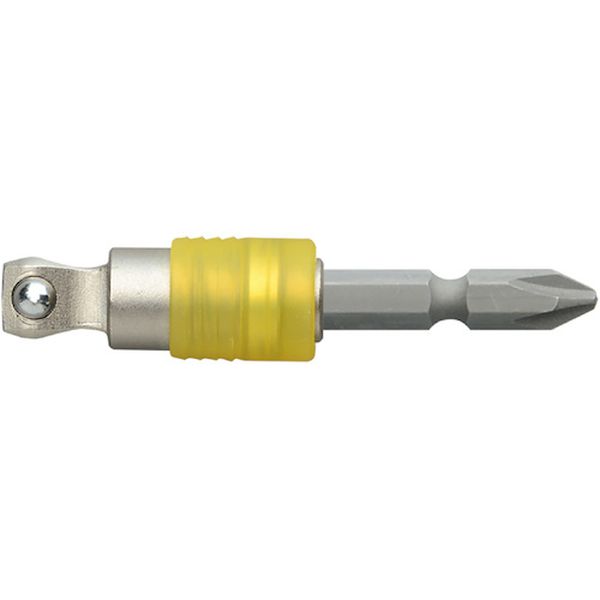 ・ソケットが差し込める変換アダプター・軸に電動ドライバービット使用でき、折れても交換できる・ストレートと首振り(傾き15°)の使い分けができる・お手持ちの手動用ソケットを電動ドライバーで使いたいときに・際のボルト、ナット回しに・差込角(mm...