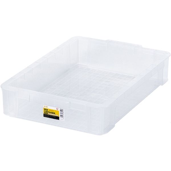 ・収納用品として暮らしのさまざまな場面で多目的に活用できるBOXコンテナです。・収納に。・容量(L)：12.8・色：クリア・外形寸法(mm)間口：513・外形寸法(mm)奥行：372・外形寸法(mm)高さ：100・有効内寸(mm)間口：43...